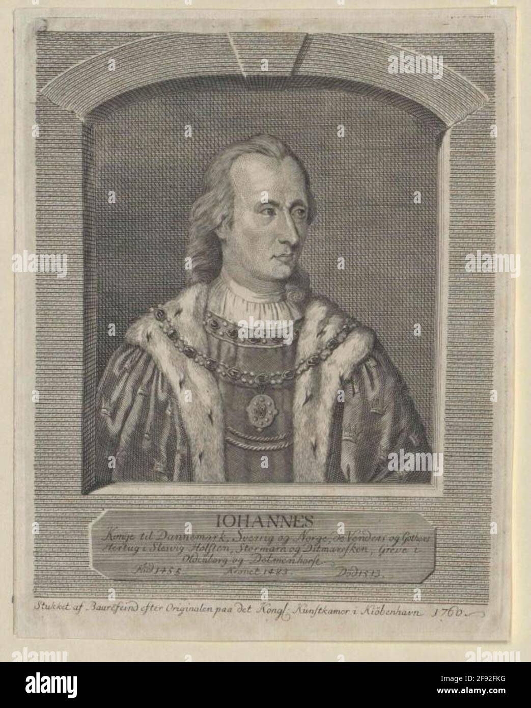 Johann I, King of Denmark and Norway Stock Photo - Alamy
