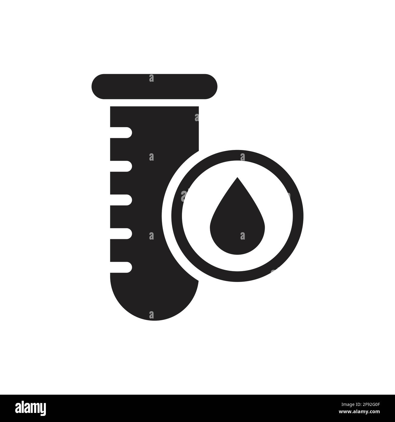 Blood test icon vector medical equipment for graphic design, logo, web ...