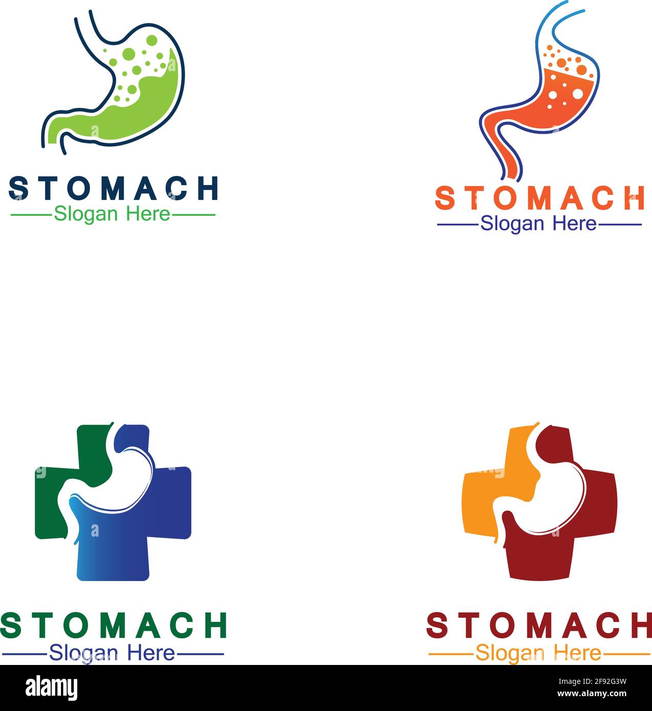 Stomach Health Logo vector illustration design - creative ...