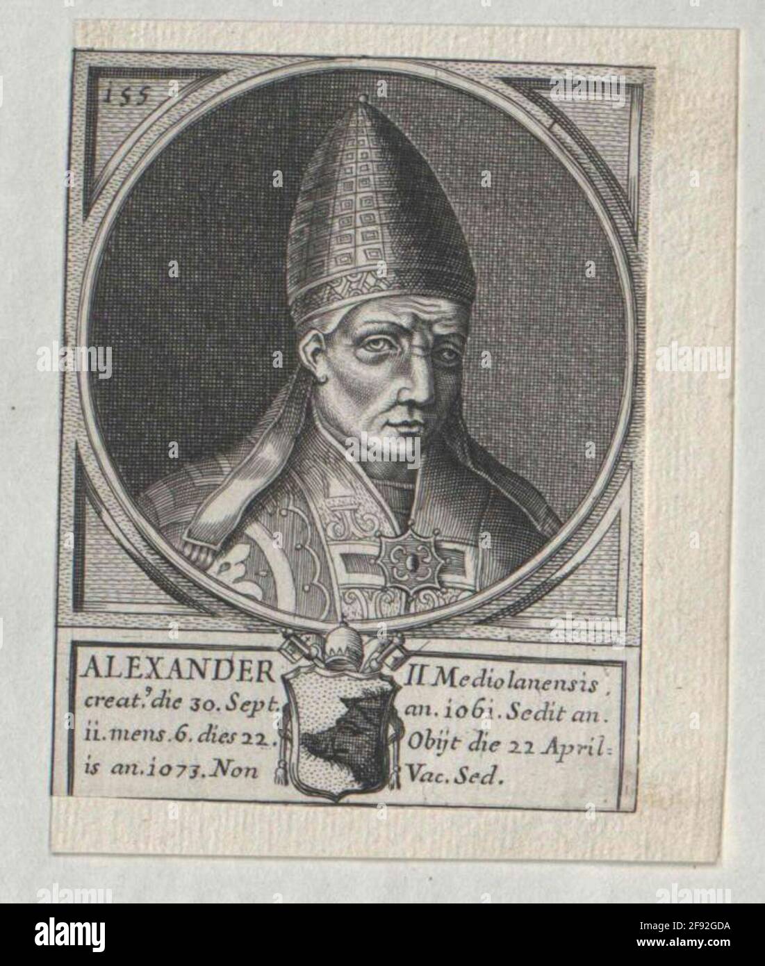 Alexander II., papa Stock Photo - Alamy