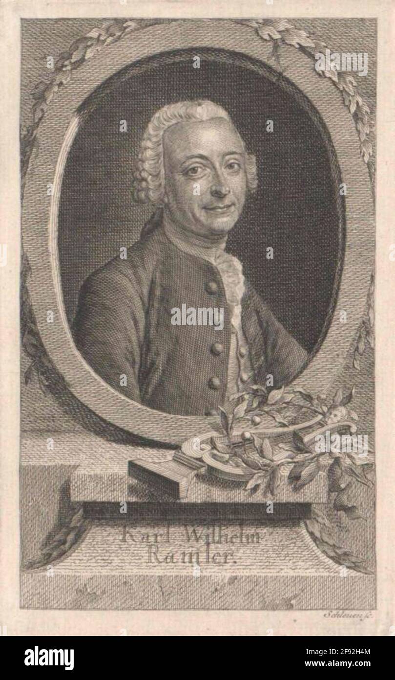 Ramler, Karl Wilhelm Stecher: Schleuen, Johann David (the elderly Stock ...