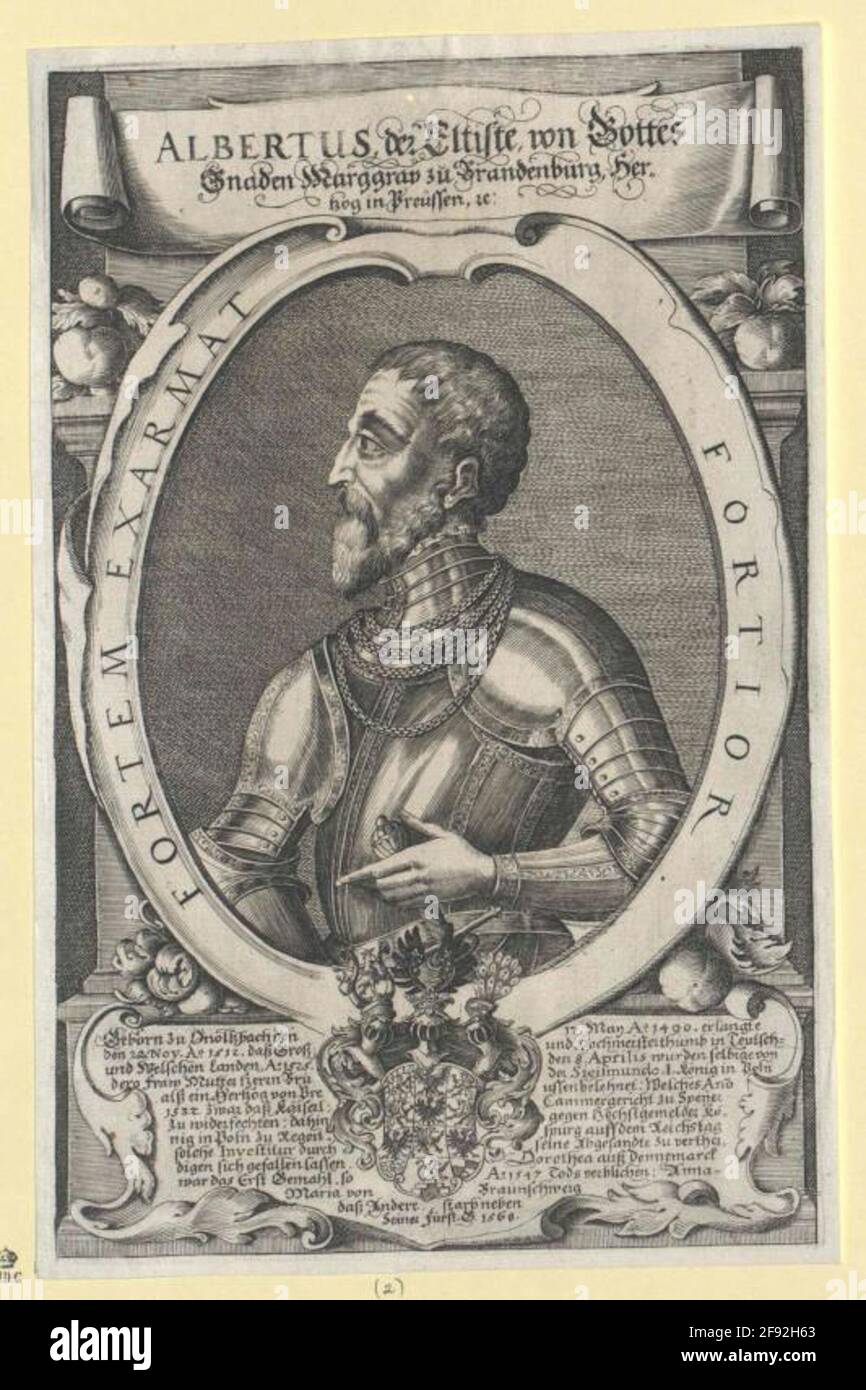 Albrecht, Markgraf von Brandenburg Duke of Prussia Stock Photo - Alamy