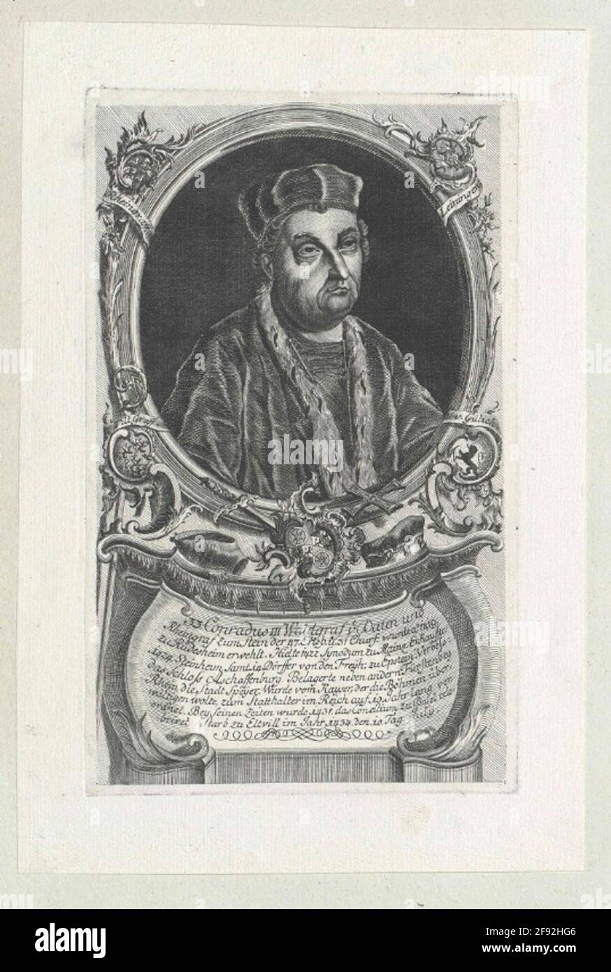 Konrad III., Elector of Mainz Stock Photo - Alamy