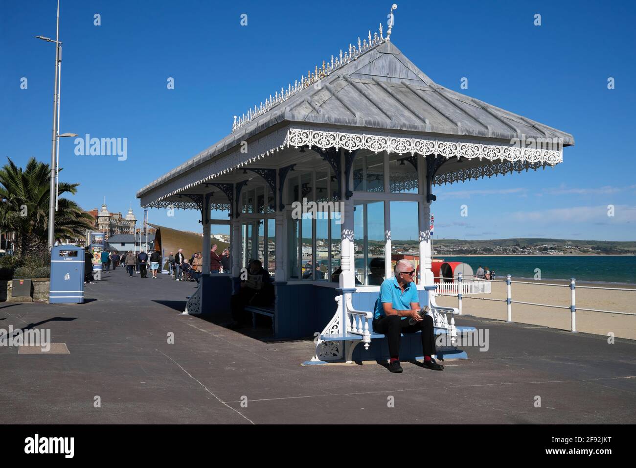 Victorian Promenade Shelter In The Seaside Resort Of Weymouth In Dorset ...