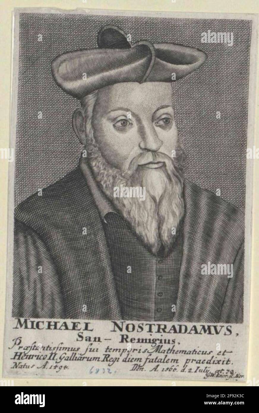 Nostradamus, Michael Stecher: Knorr, Georg Wolfgang Stock Photo - Alamy