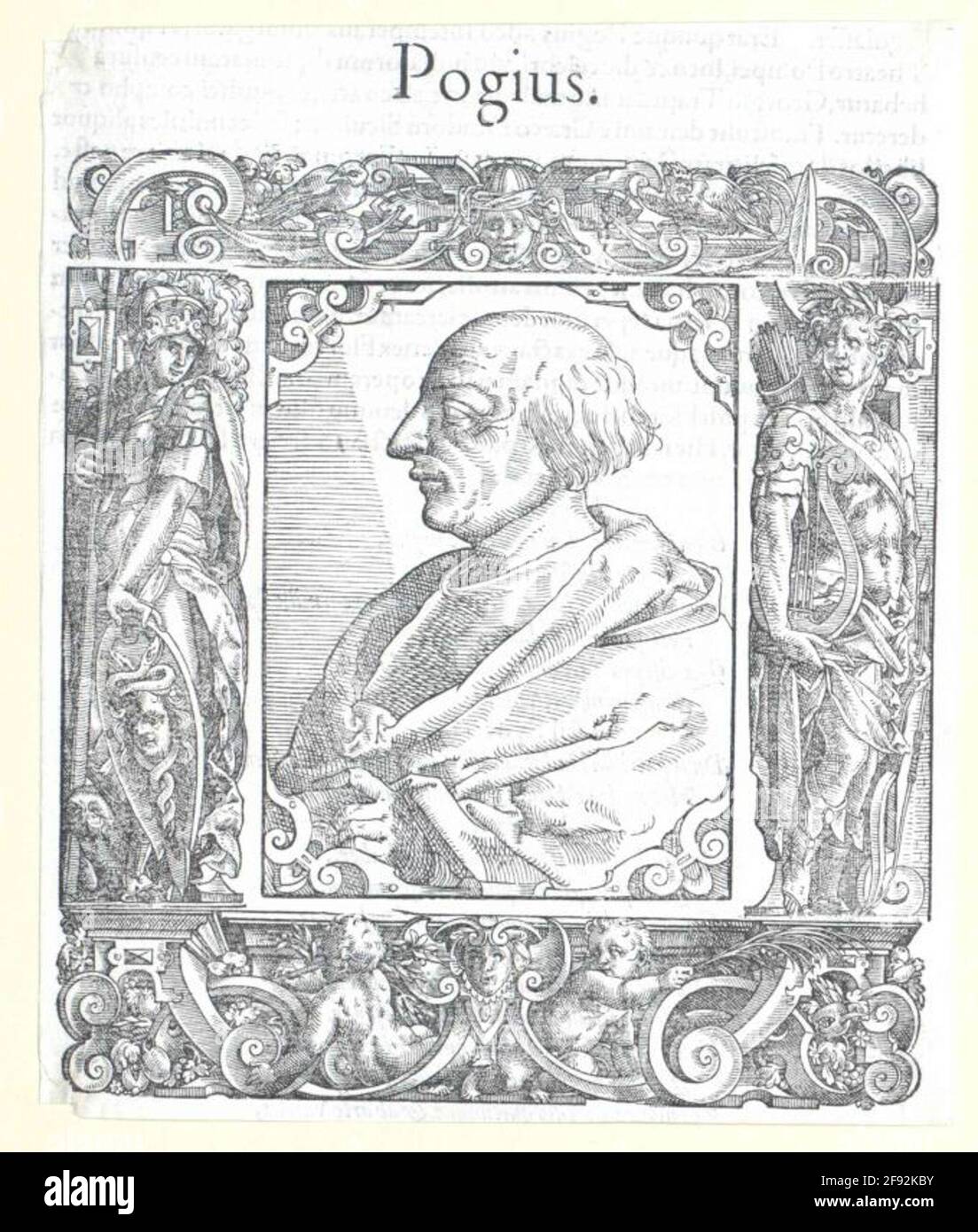 Gianfrancesco or giovanni francesco poggio bracciolini hi-res stock ...