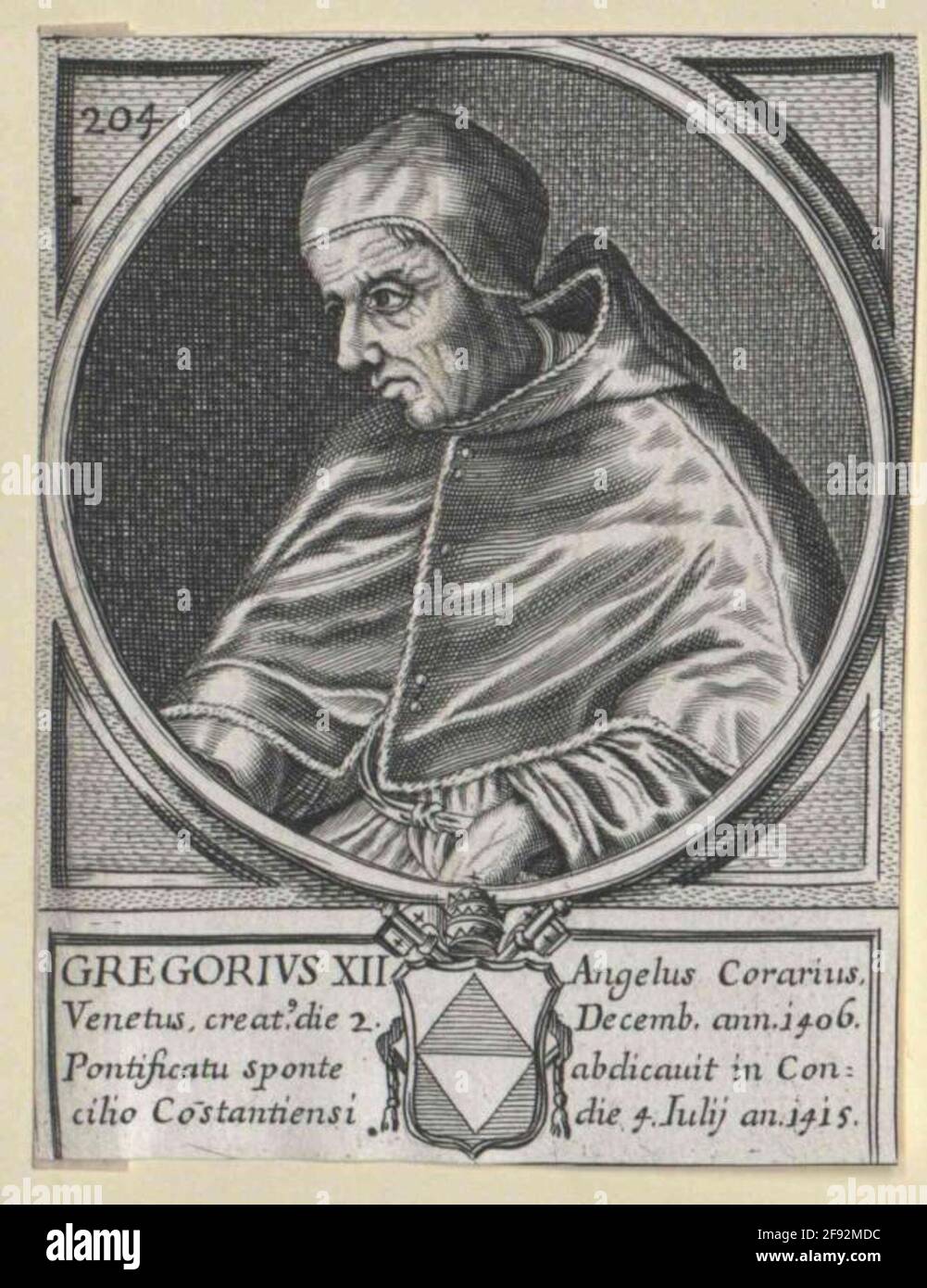 Gregor XII., papa Stock Photo - Alamy