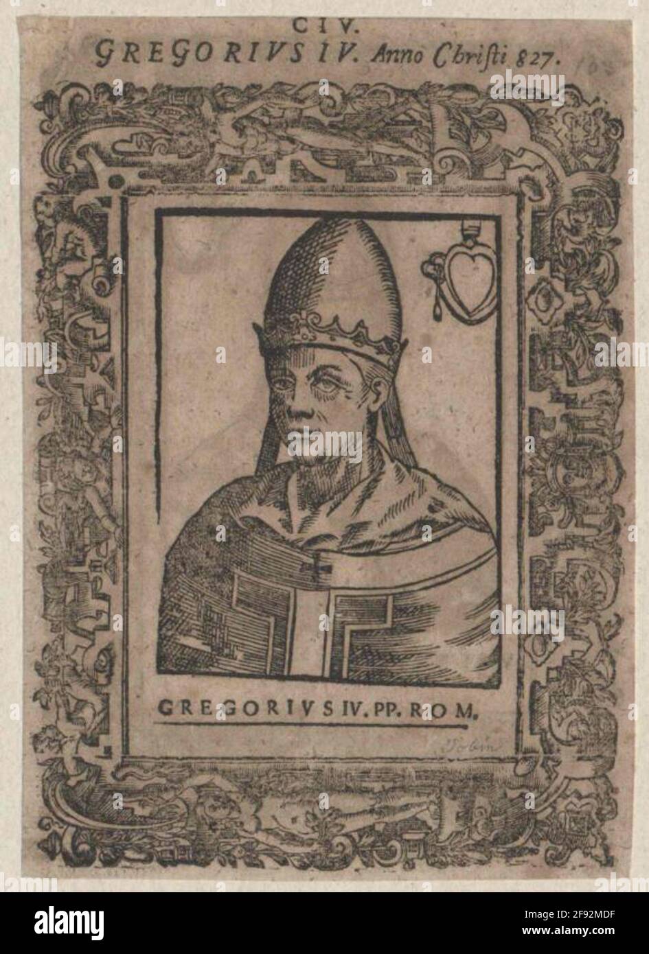 Gregor IV., Pope Stock Photo - Alamy