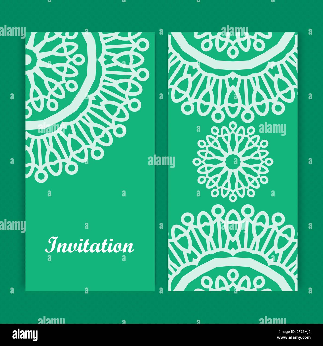 Mandala invitation card design.Floral card template design.Ornate date ...