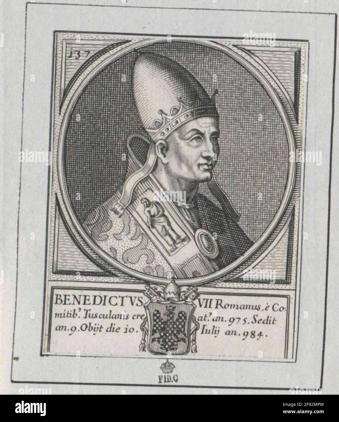 Pope benedict vii hi-res stock photography and images - Alamy