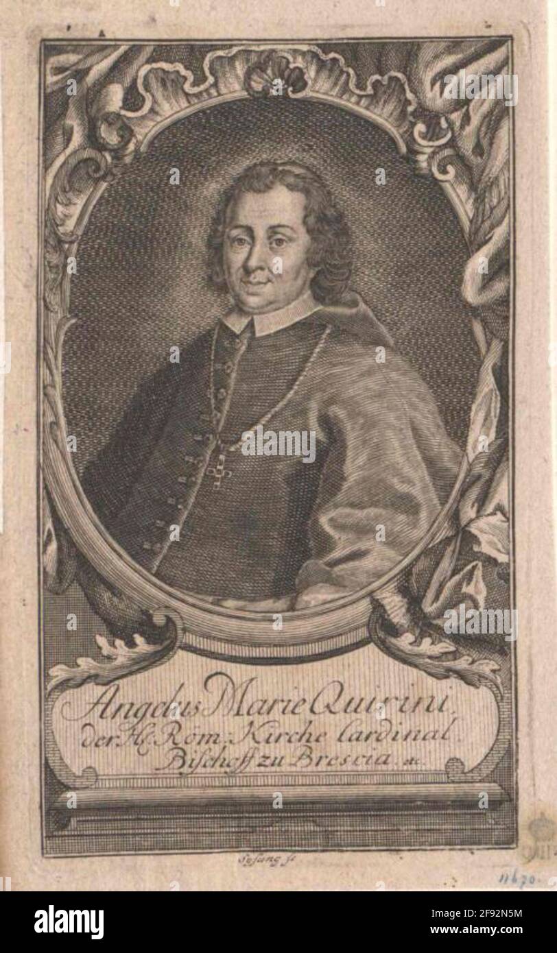 Quirini, Angelo Maria Stecher: Sysang, Johann Christoph Stock Photo - Alamy