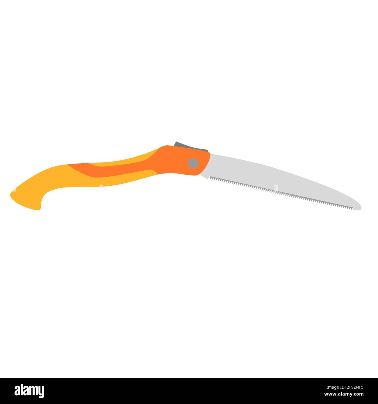 Cartoon hand saw isolated on white background Stock Vector Image & Art ...
