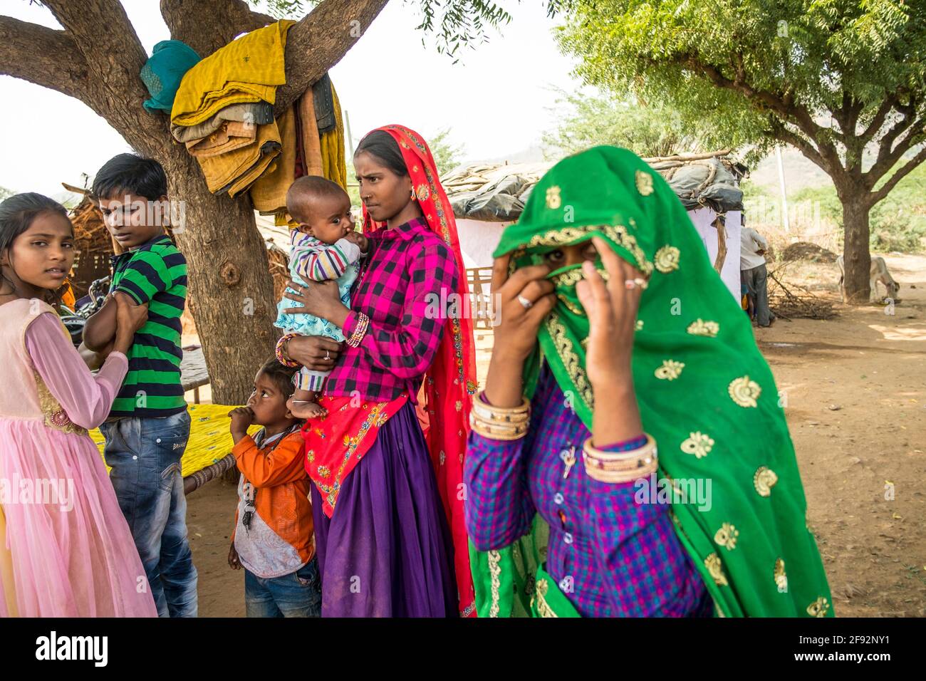 A rural tribal village in Rajasthan, India Stock Photo - Alamy