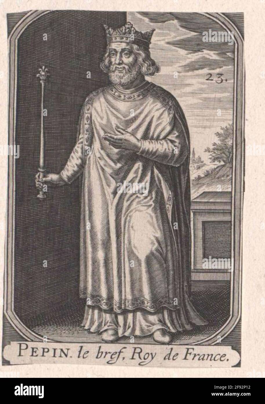 Pippin of the younger, King of the Franks Stock Photo - Alamy