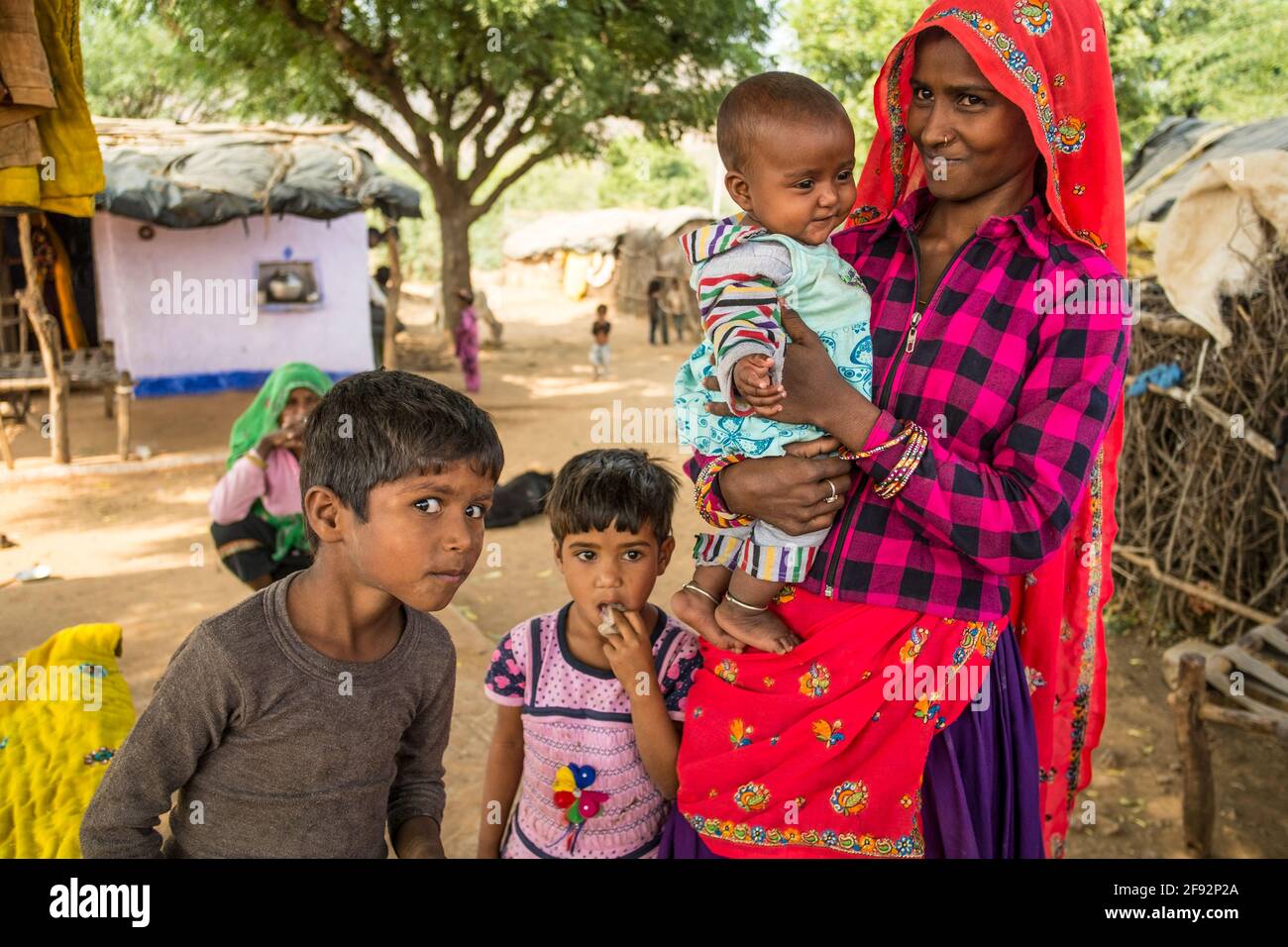 A rural tribal village in Rajasthan, India Stock Photo - Alamy
