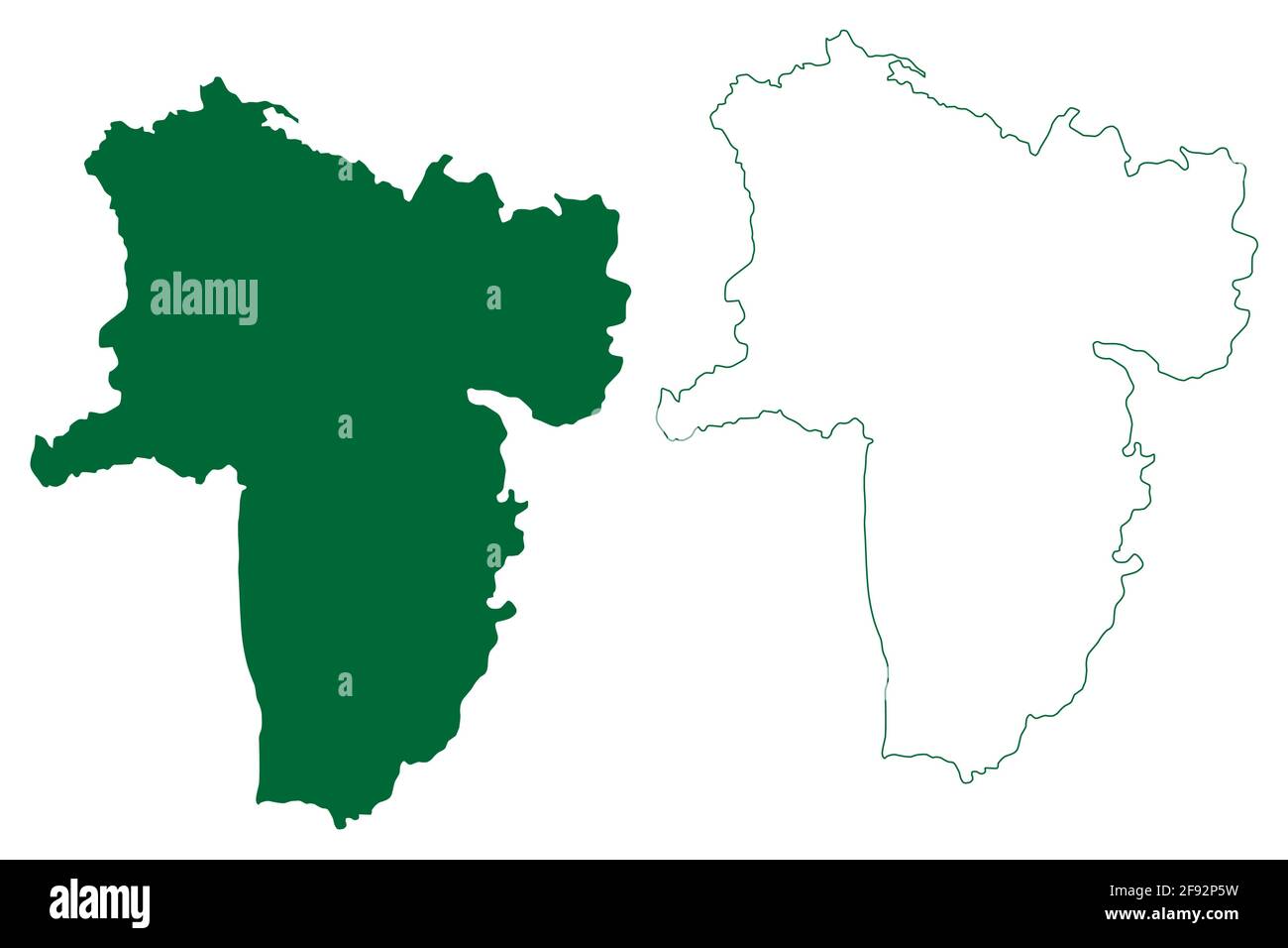 Pakur district (Jharkhand State, Republic of India, Santhal Pargana ...