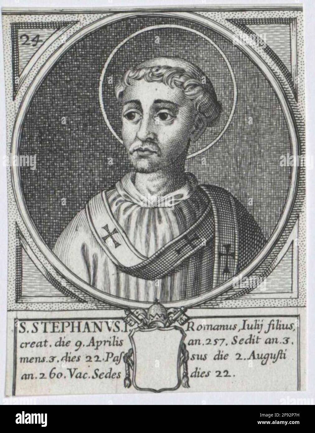 Stephan I., papa Stock Photo - Alamy