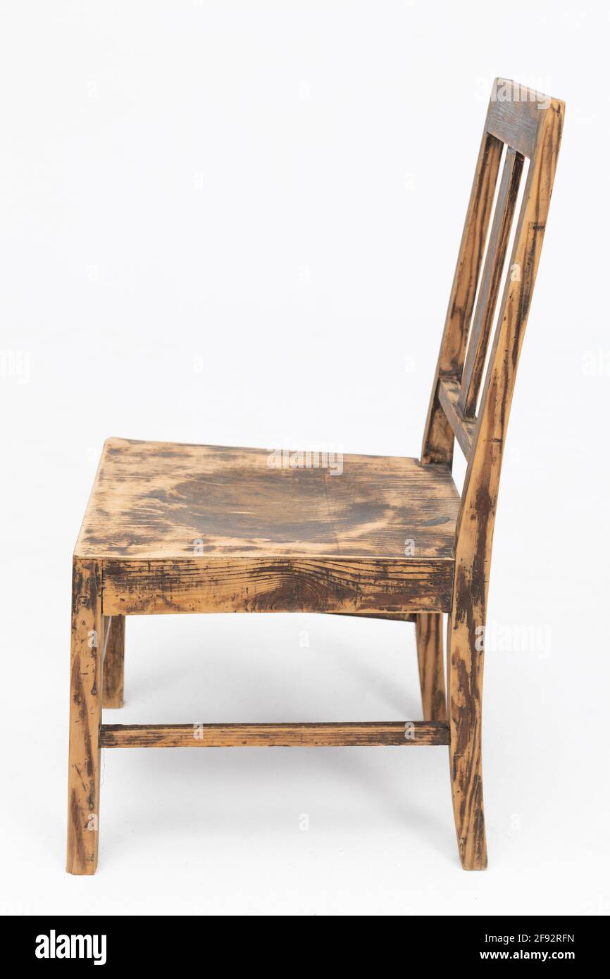 Wooden chair from the turn of the 70s and 80s from the previous century ...