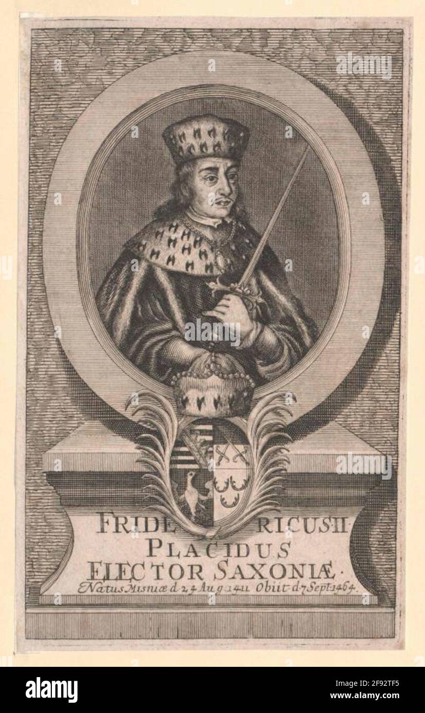 Frederick II of the gentle, Elector of Saxony 1676/1750 Stock Photo - Alamy