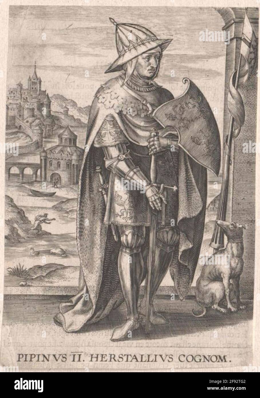 Pippin the middle, Majordom of Franconia Stock Photo - Alamy