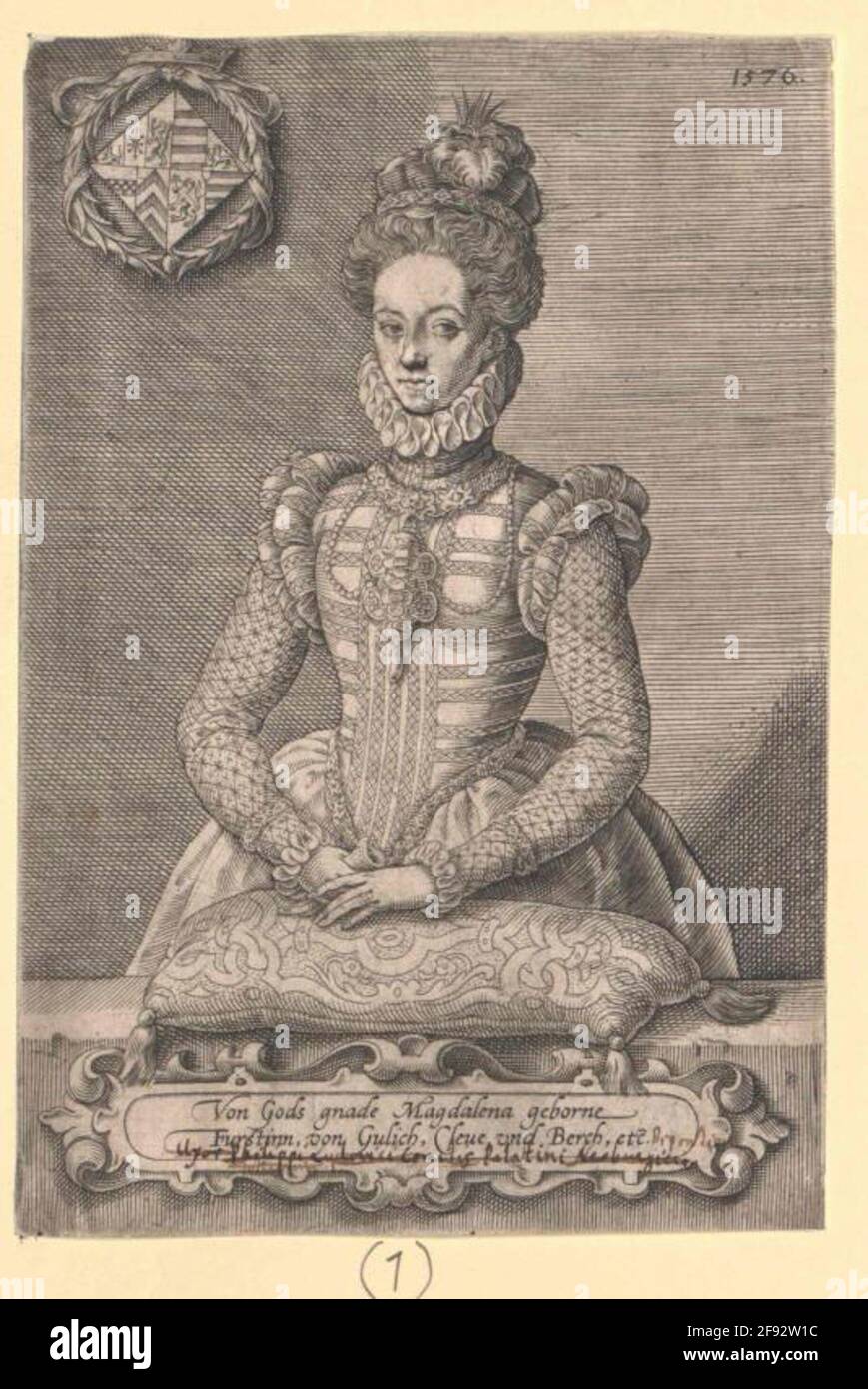 Magdalene, Princess of Jülich-Kleve-Berg Stock Photo - Alamy