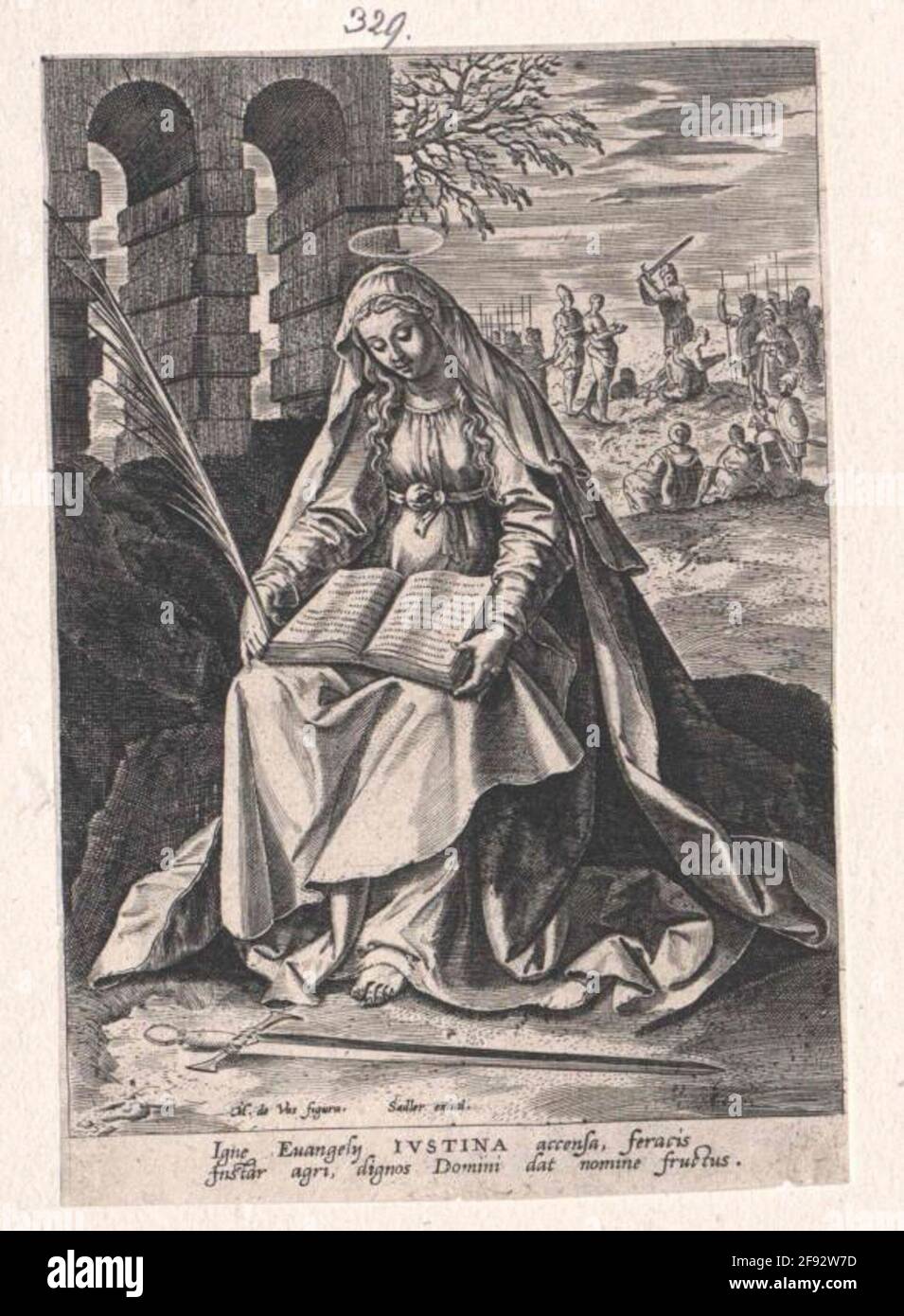 Justina of Padua, holy Stock Photo - Alamy