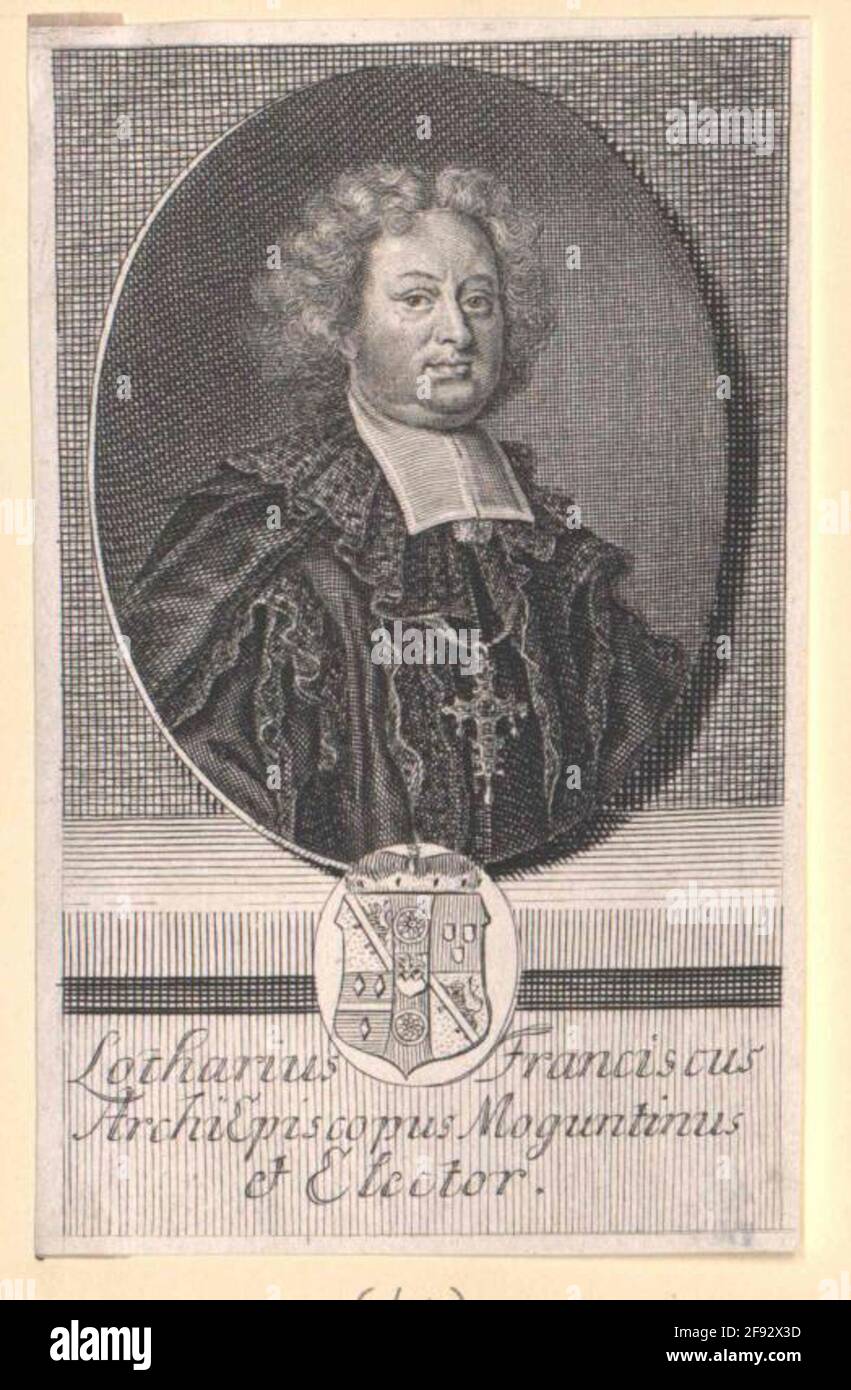 Schönborn, Lothar Franz Graf Stecher: Bernigeroth, Martin Stock Photo ...