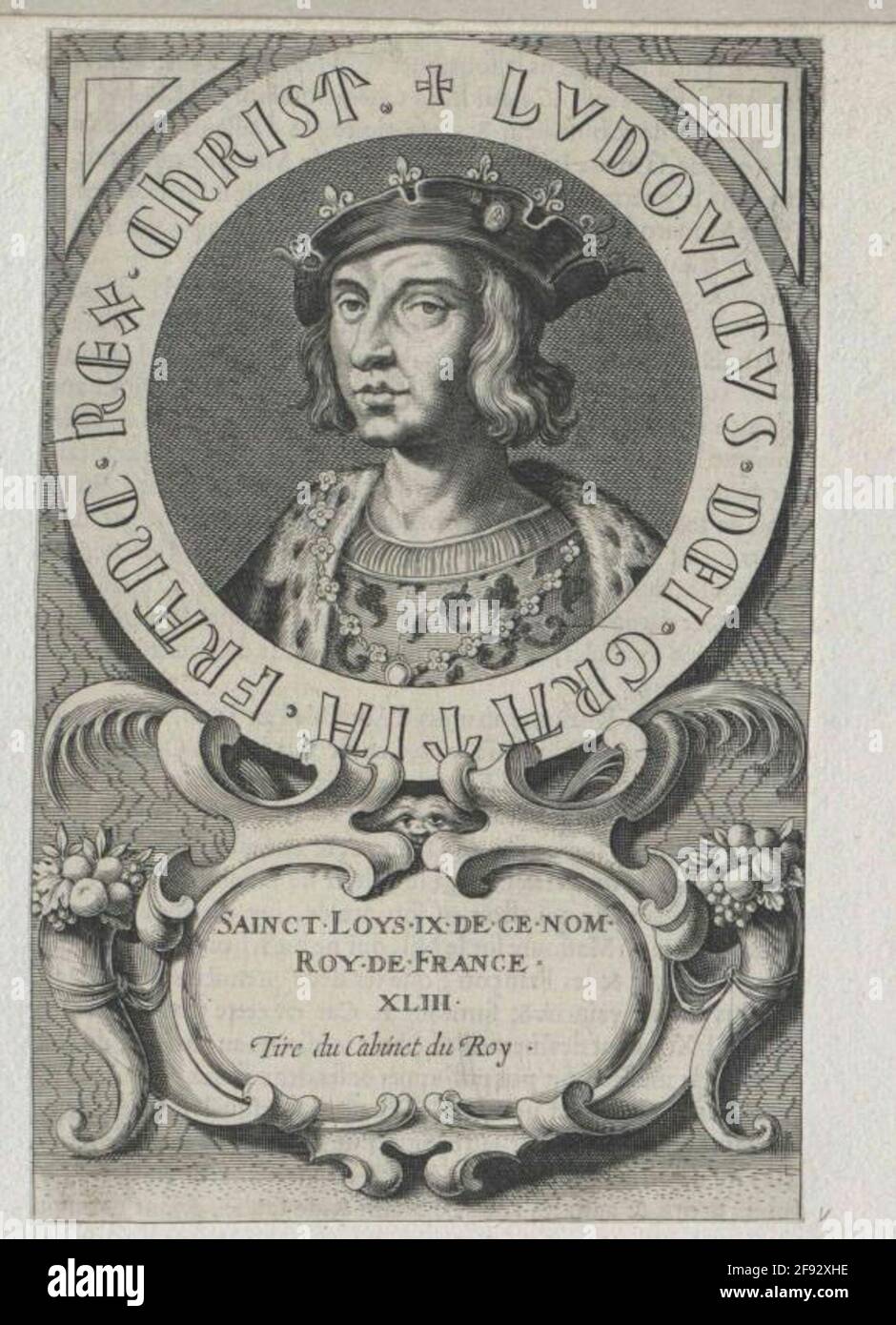 Ludwig Ix., King of France, Saint Stock Photo - Alamy