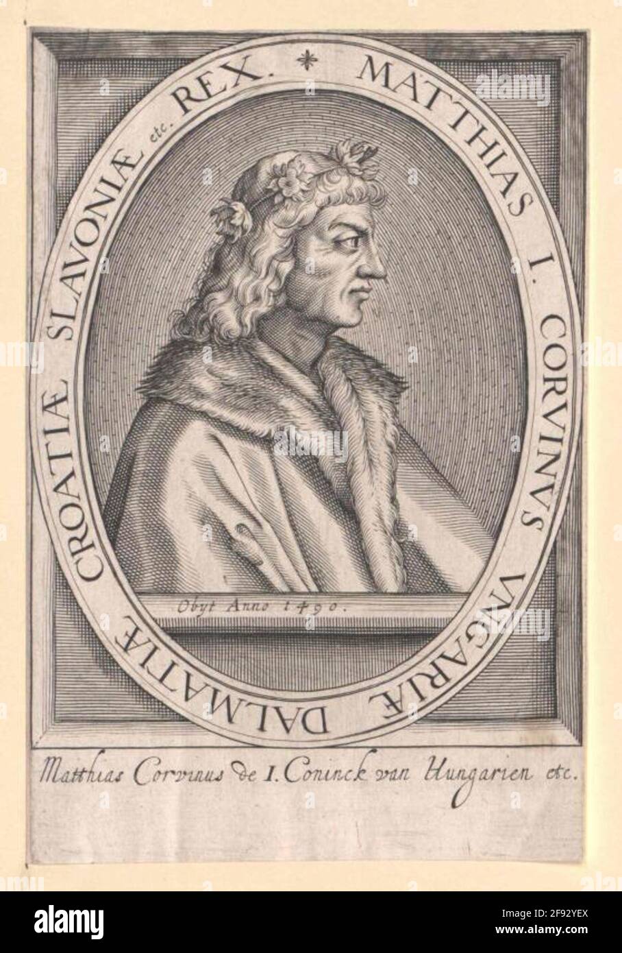 Matthias I. Corvinus, King of Hungary Stock Photo - Alamy