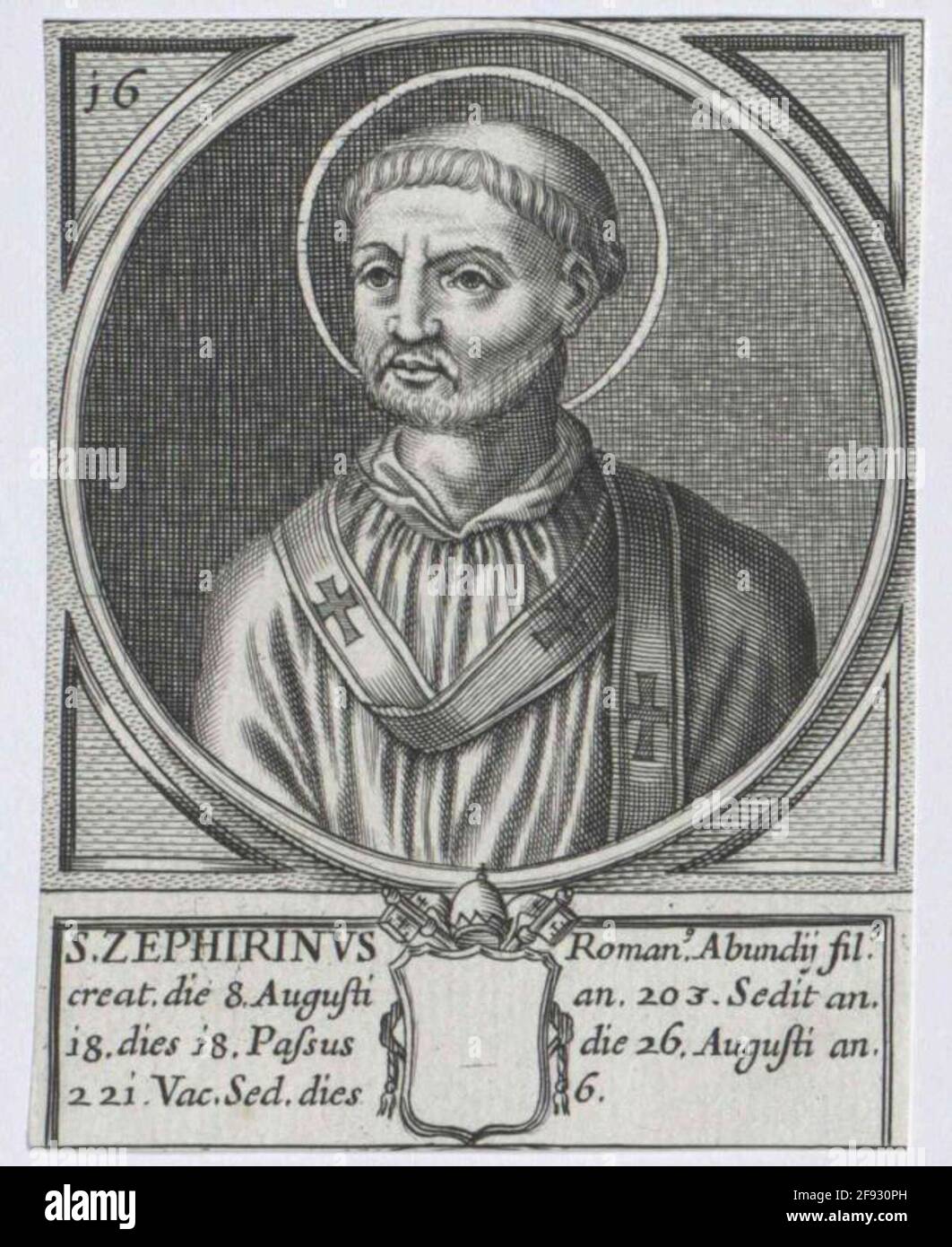 Zephyrinus, papa Stock Photo - Alamy