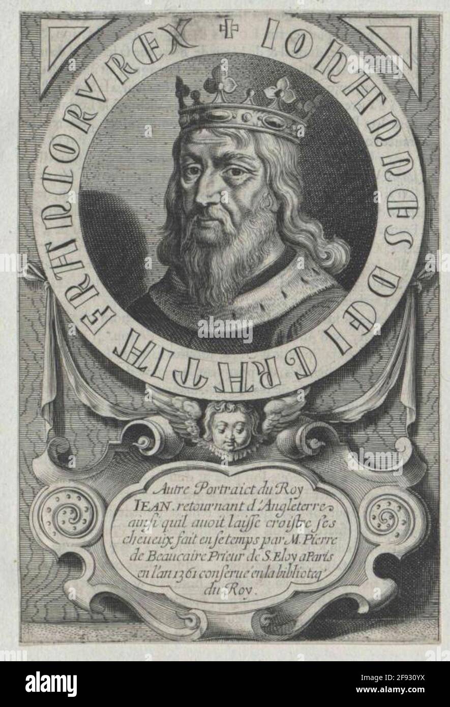 Johann II The good, king of France Stock Photo - Alamy