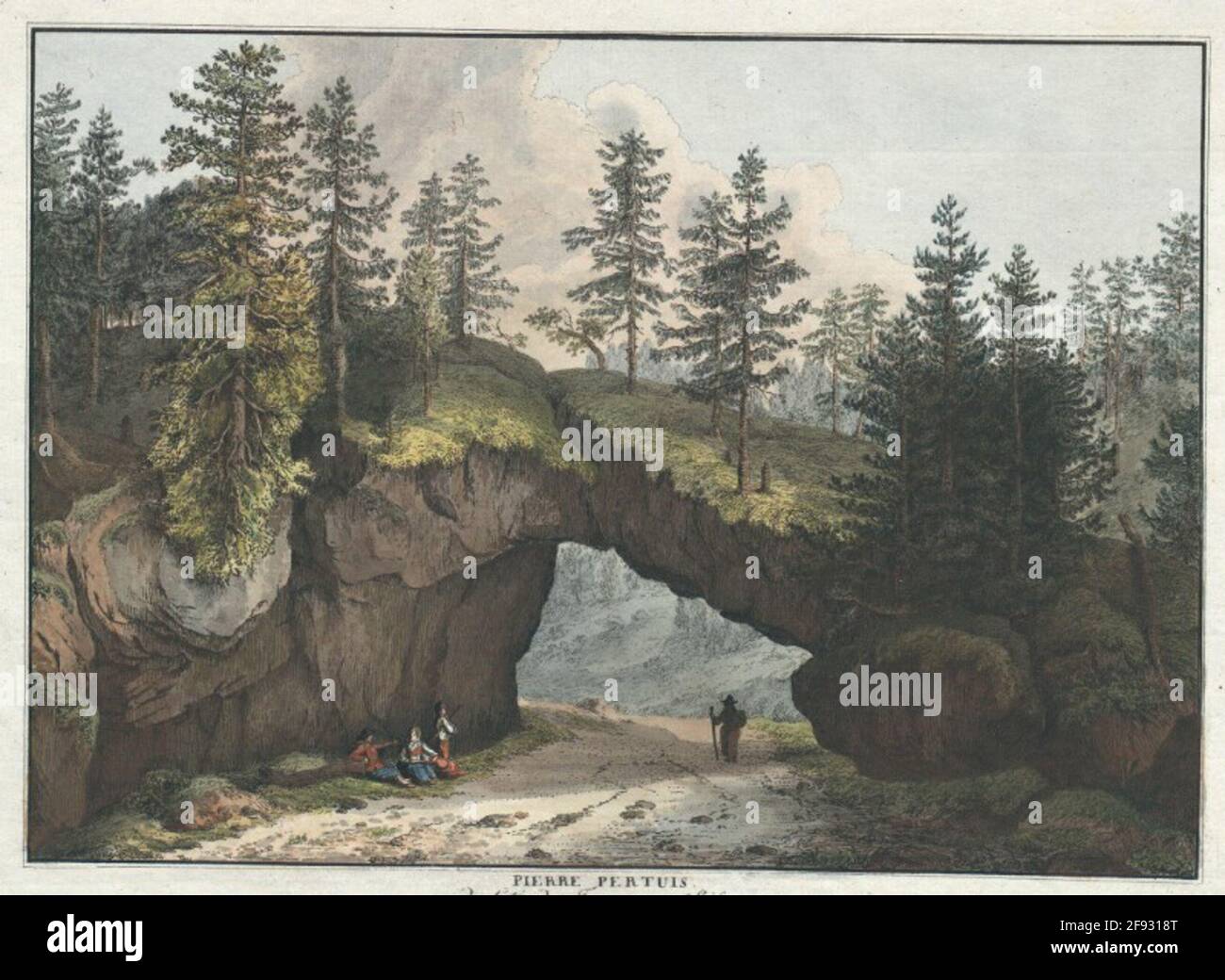 Pierre Pertuis on the side of Tavannes in Switzerland Stock Photo - Alamy