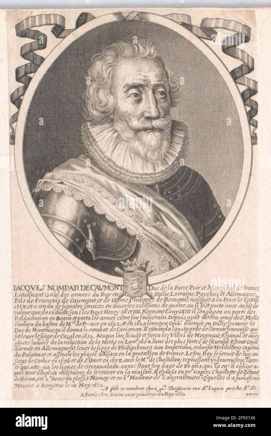 Nomparn of Caumont, Duke of Force, Jacques Stock Photo - Alamy