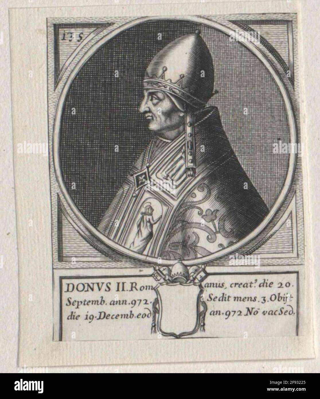 Donus II., Pope Stock Photo - Alamy