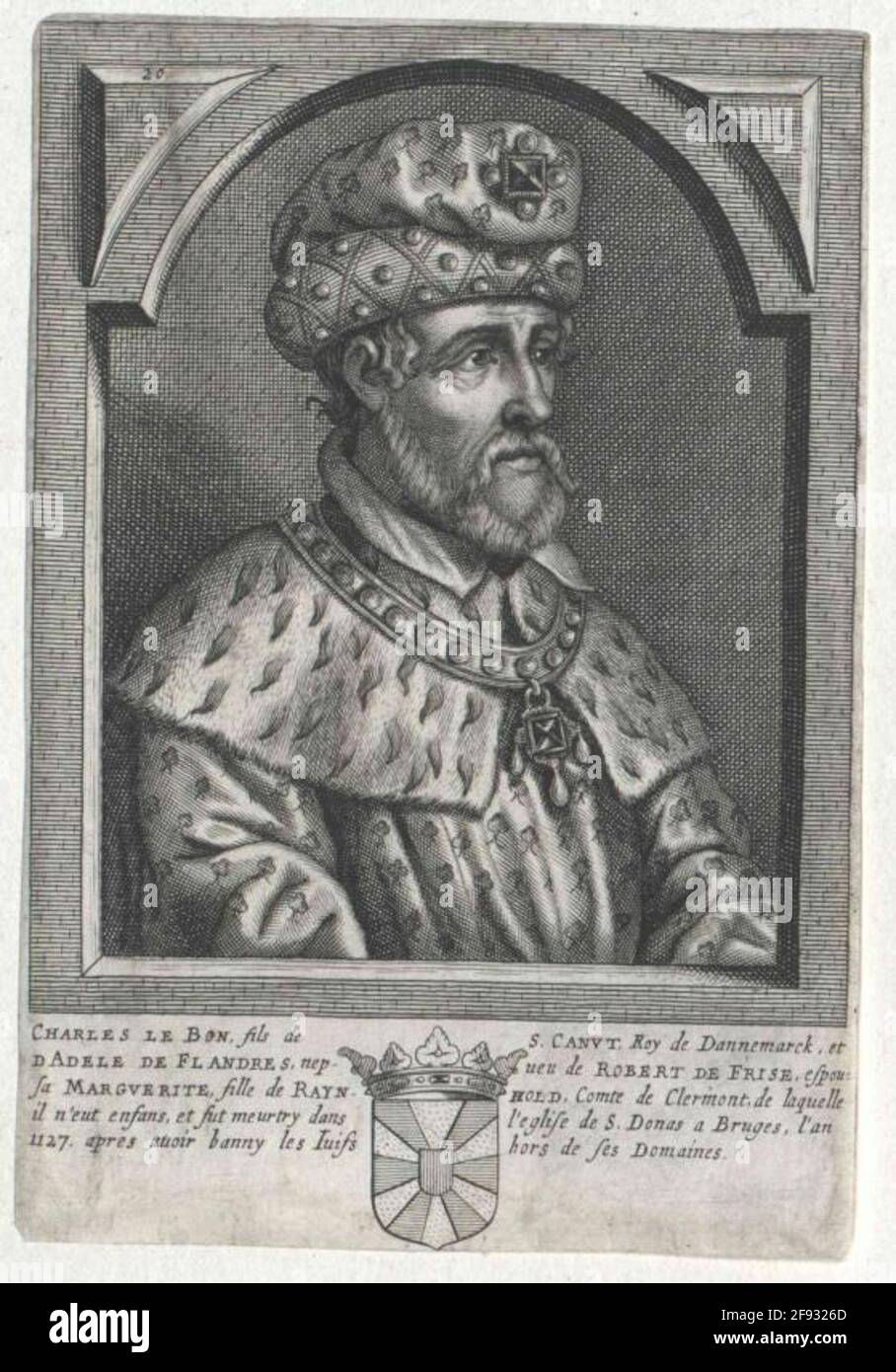 Charles the good, Count of Flanders Stock Photo - Alamy