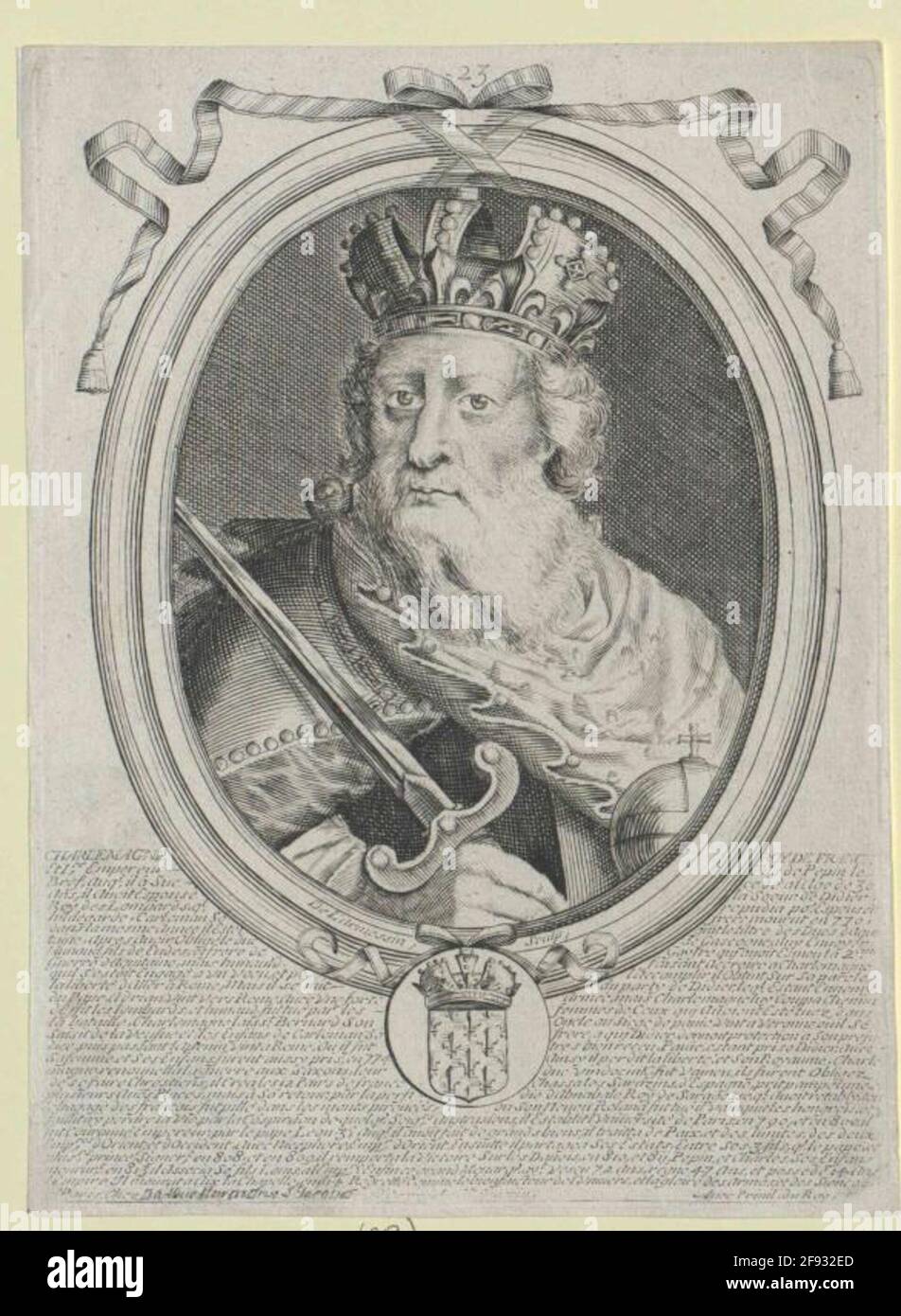 Karl I, the big, Roman emperor Stock Photo - Alamy
