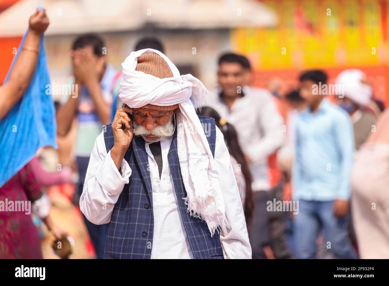 HARIDWAR, INDIA, FEBRUARY 2021 : Portrait of Indian Sadhu in ...