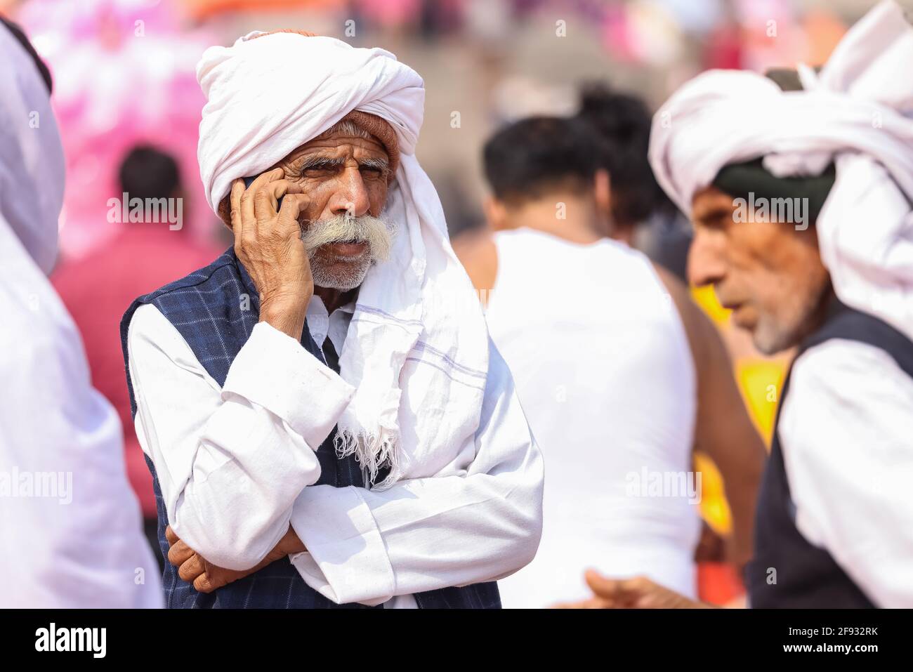HARIDWAR, INDIA, FEBRUARY 2021 : Portrait of Indian Sadhu in ...