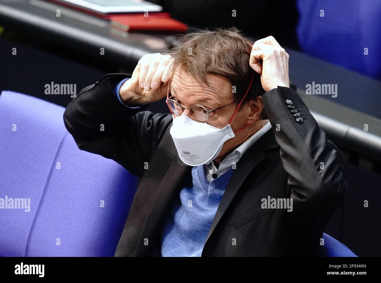 Berlin, Germany. 16th Apr, 2021. Health expert Karl Lauterbach (SPD ...
