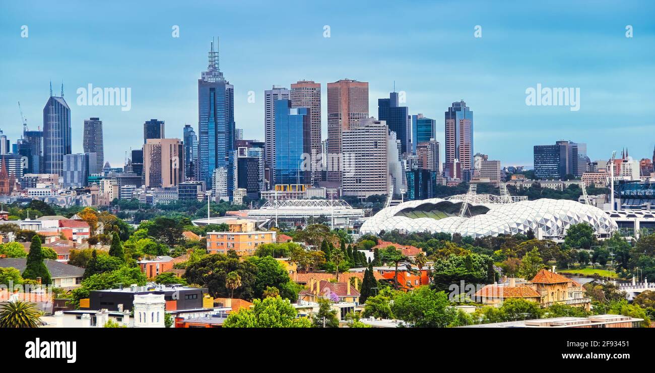 Melbourne CBD high rise buildings, Australia Stock Photo - Alamy