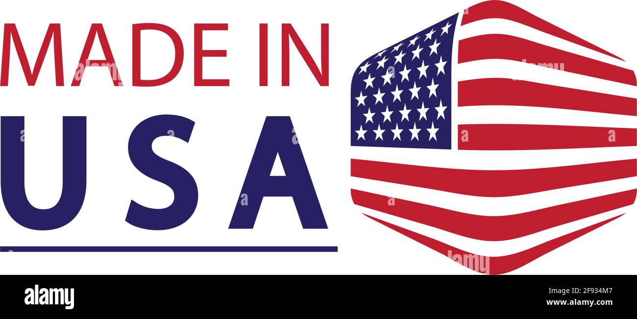 Made in usa logo design. Flag made america american states flags ...