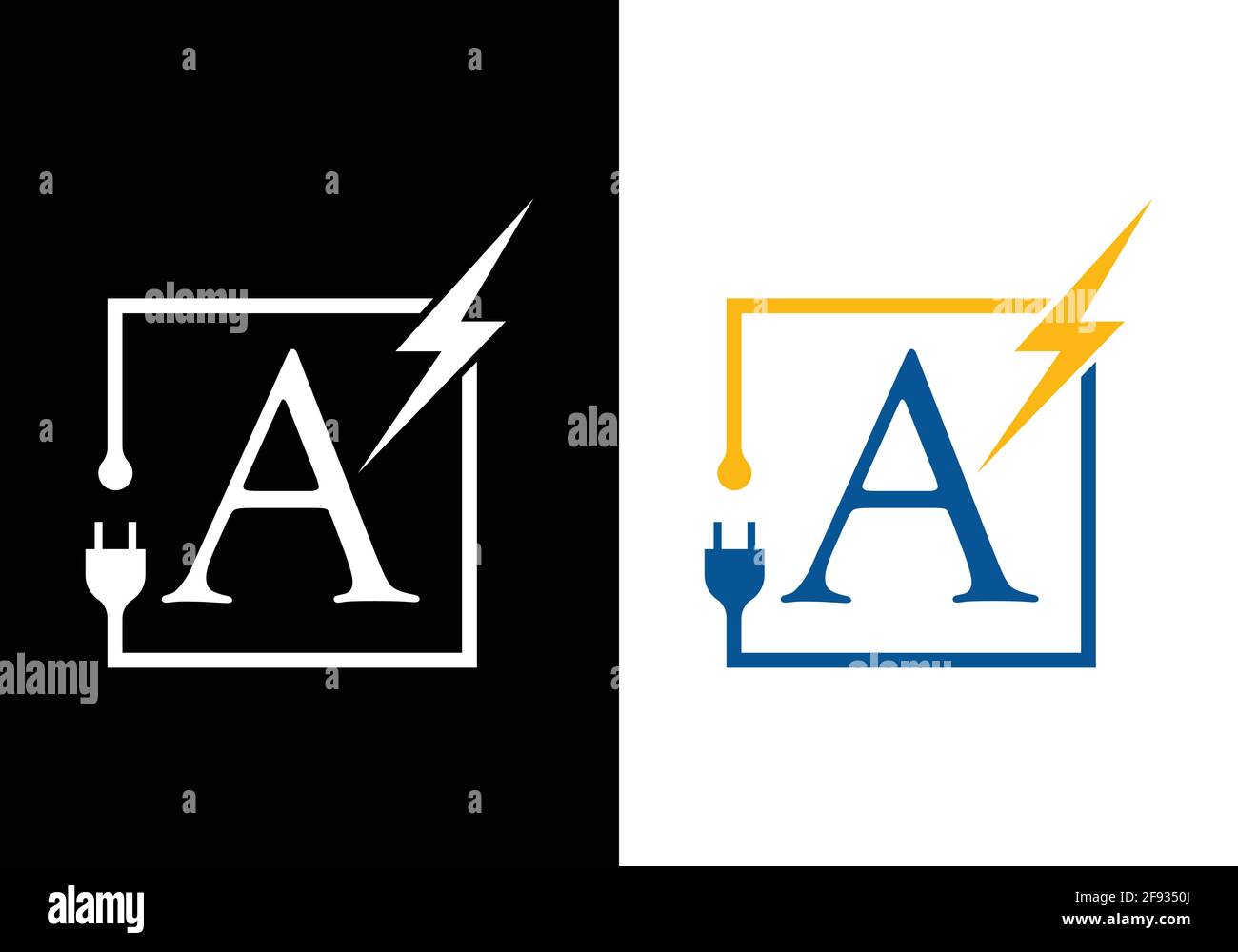 Warning sign electricity lightning bolt hi-res stock photography and ...