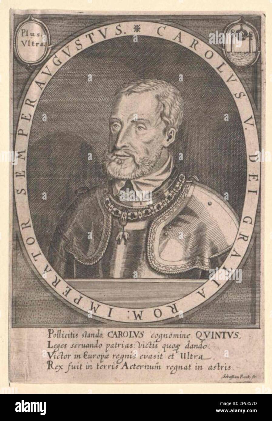 Karl V., Roman-German Kaiser Stecher: Furck, Sebastian Stock Photo - Alamy