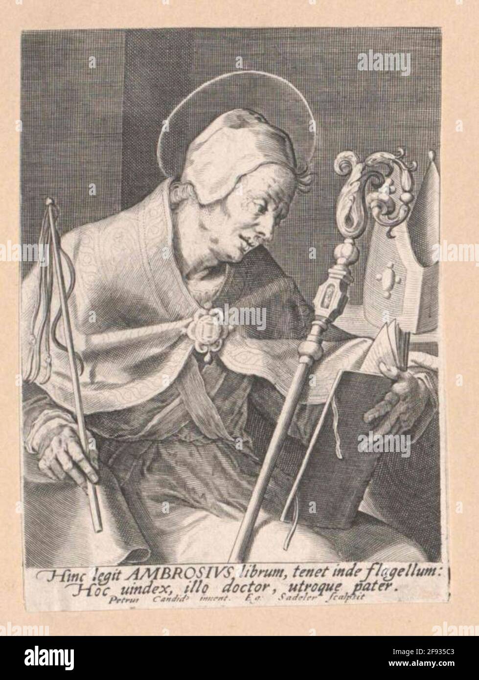 Ambrosius of Milan, saint Stock Photo - Alamy