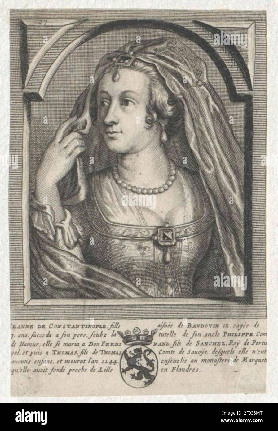 Johanna, Countess of Hainegau and Flanders Stock Photo - Alamy