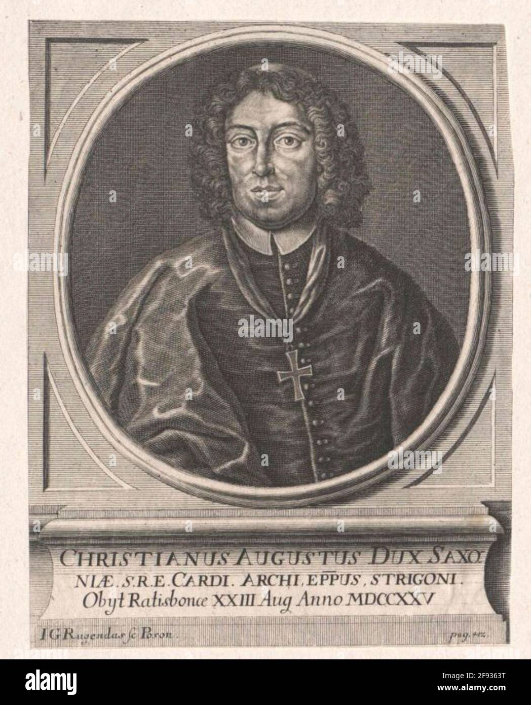 Christian August, Duke of Saxony-Zeitz Stock Photo - Alamy