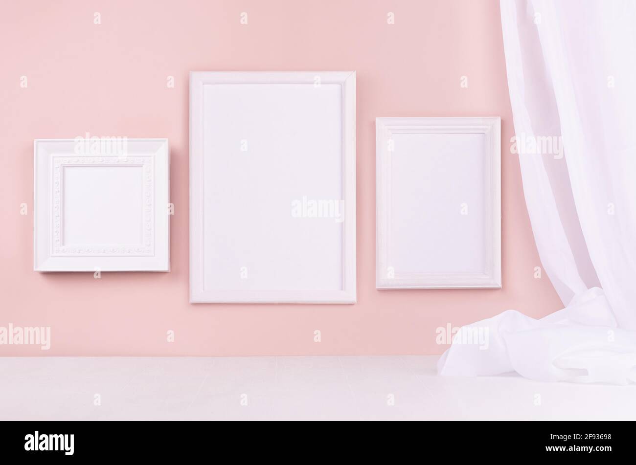 Minimal elegant gallery for display portfolio - three blank rectangle ...