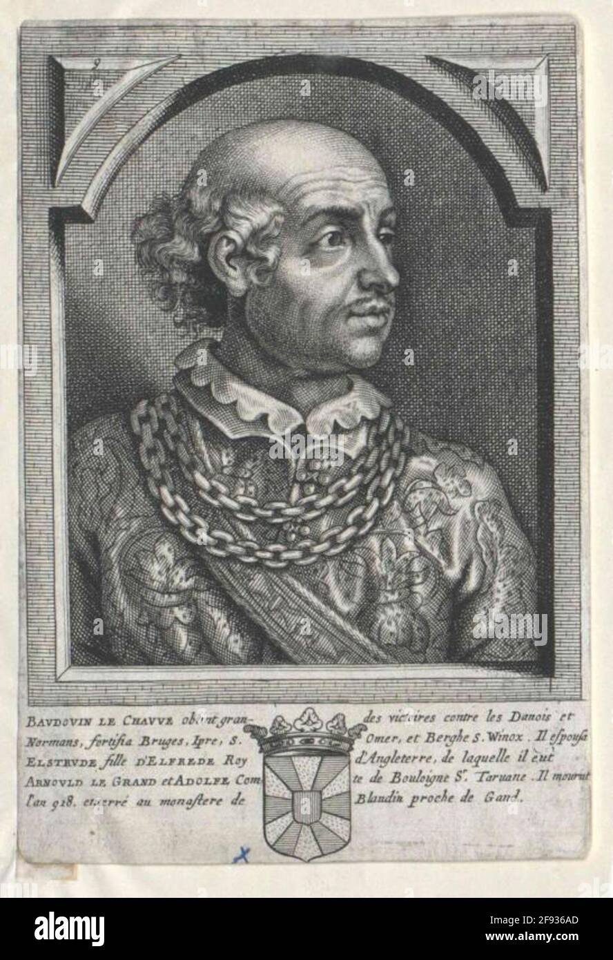 Balduin II, Count of Flanders Stock Photo - Alamy