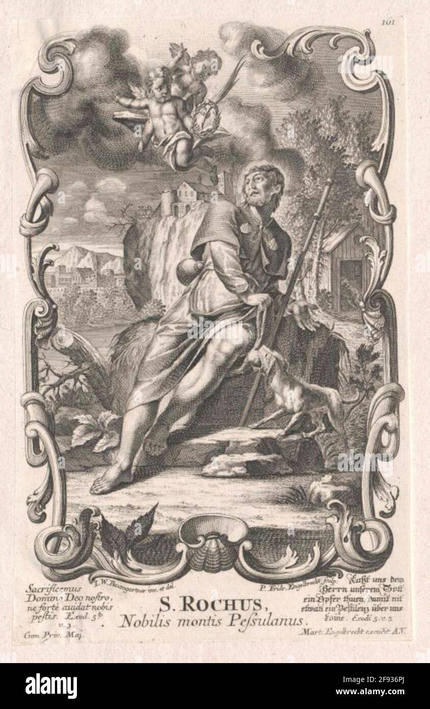 Rochus of Montpellier, Saint Stock Photo - Alamy