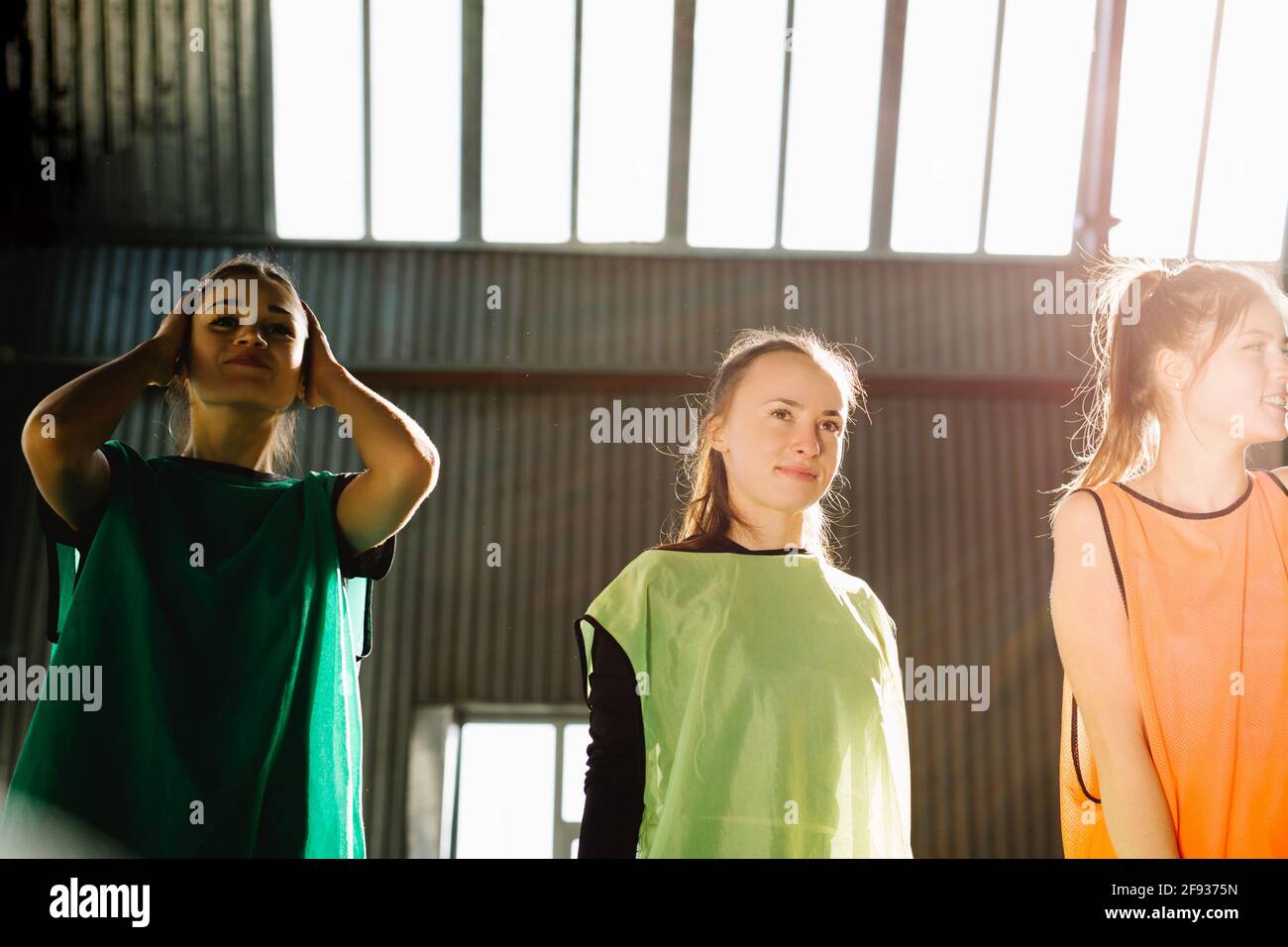 Sports, human emotion fan and people concept - sad young girls, sport ...